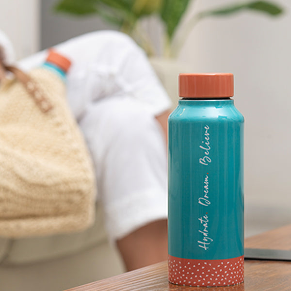 Rejuv Water Bottles Teal Blue – Studio Coppre