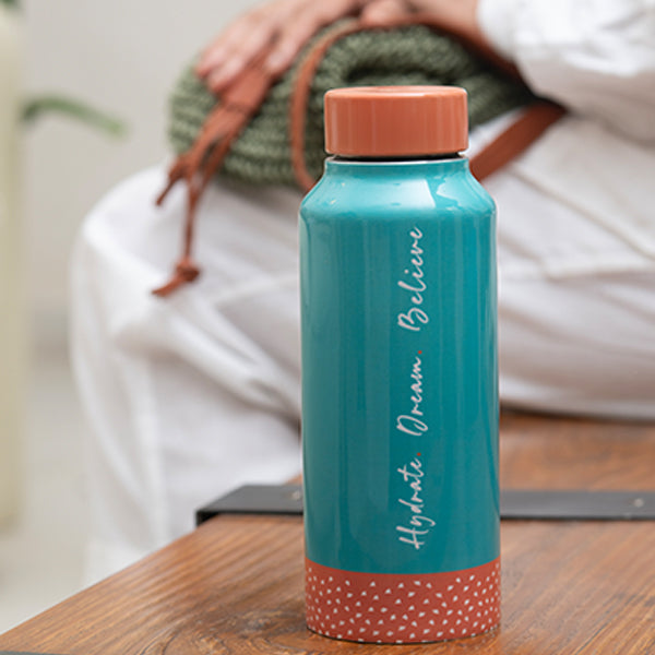 Rejuv Water Bottles Teal Blue – Studio Coppre